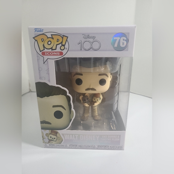 Funko | Toys | Funko Pop 76 Disney 0th Anniversary Walt Disney With ...